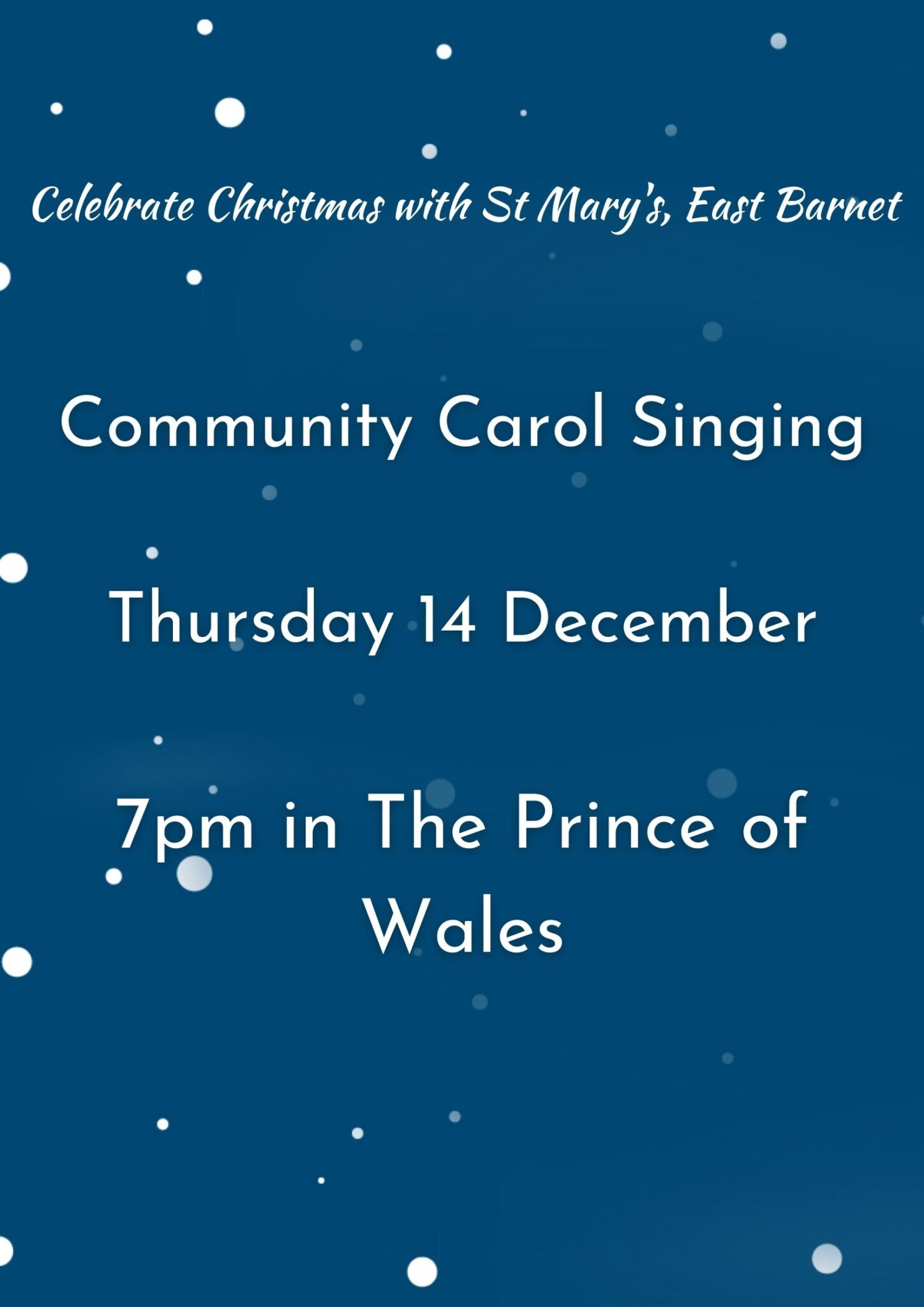 Community Carol Singing – St Mary's